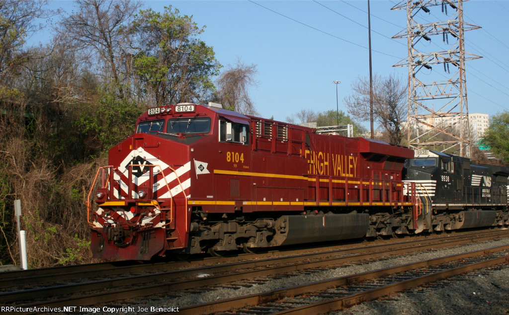 NS 8104 Lehigh Valley Heritage unit on 38G-25